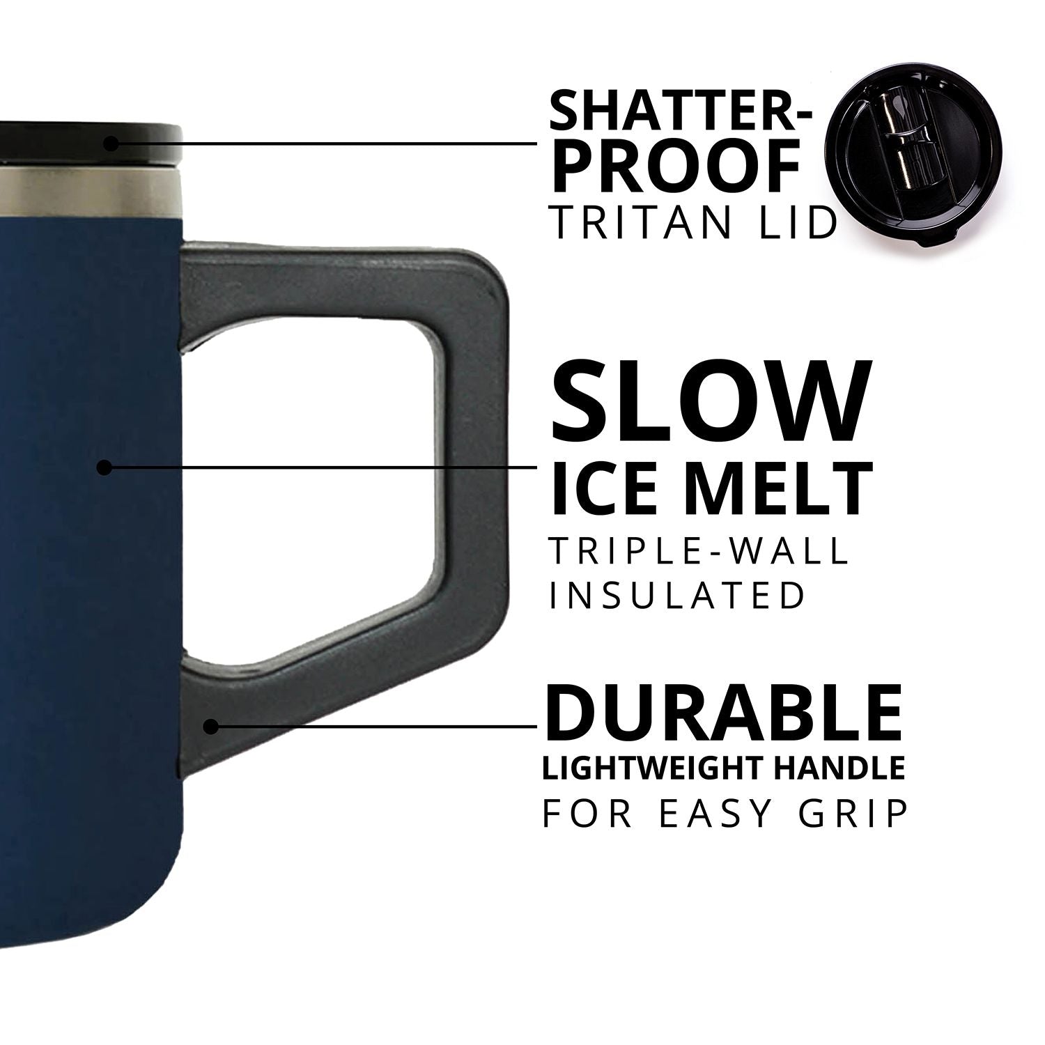 Elemental Insulated Summit Mug – Triple-Wall Outdoor Travel Mug for Hot ...