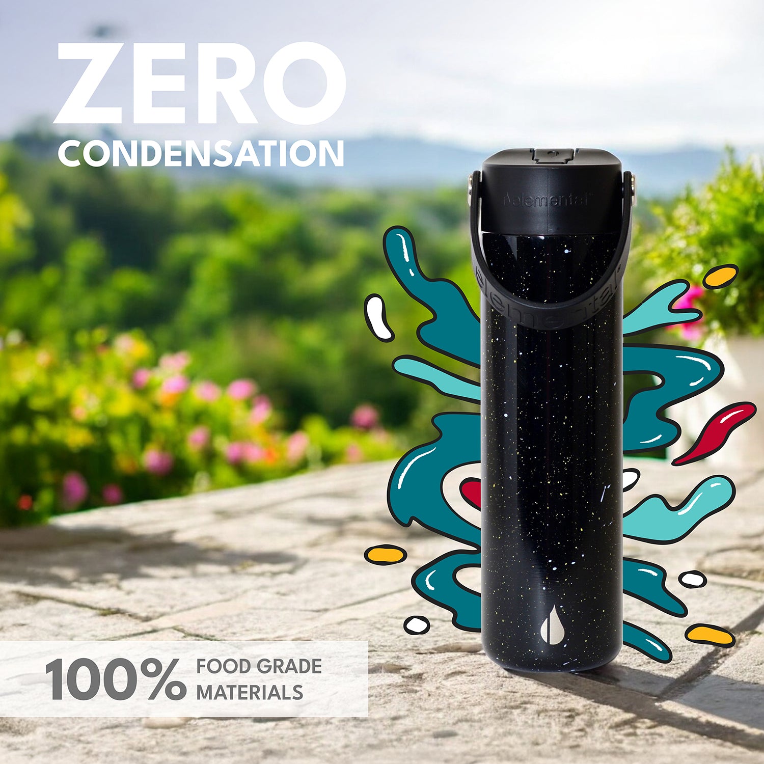 Elemental Core Bottle – 24-Hour Cold Insulated Water Bottle with ...