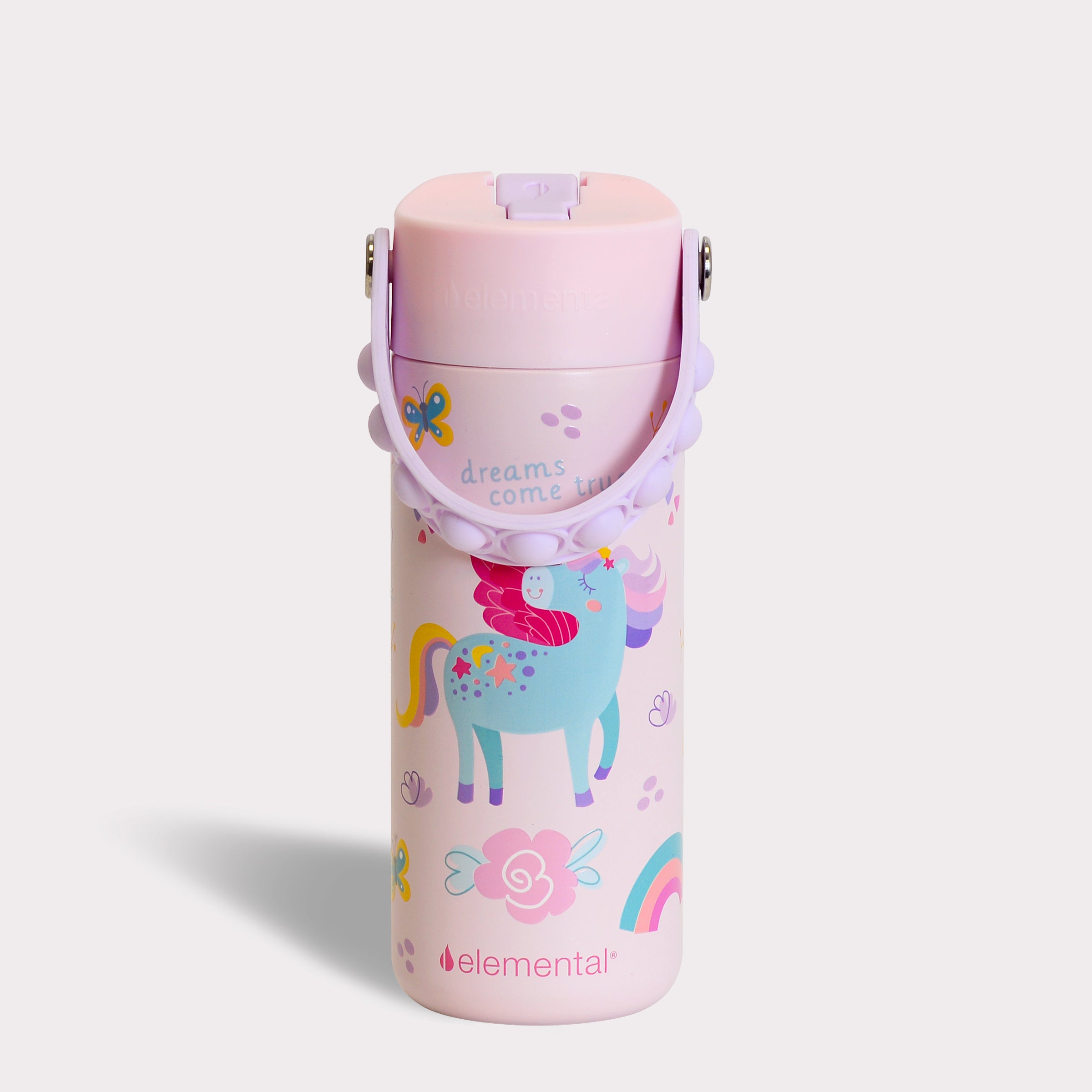 Elemental Core 18 oz Kids Water Bottle – Insulated Bottle with Pop ...